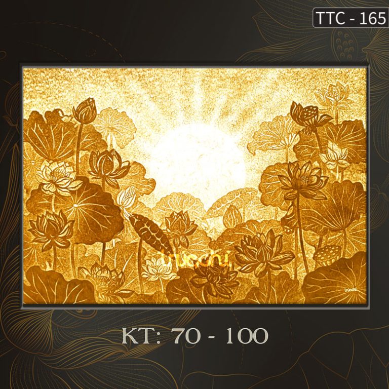 Tranh Trúc Chỉ Hoa Sen – TTC165