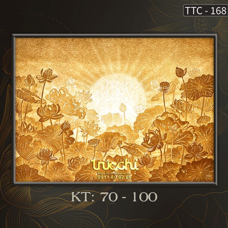 Tranh Trúc Chỉ Hoa Sen – TTC168